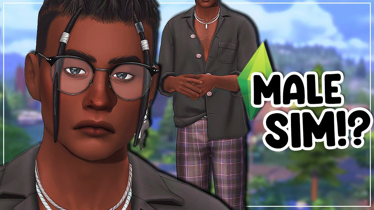 Attempting to make a MALE SIM (ULTIMATE challenge) 😱 | Sims 4 Create-a ...