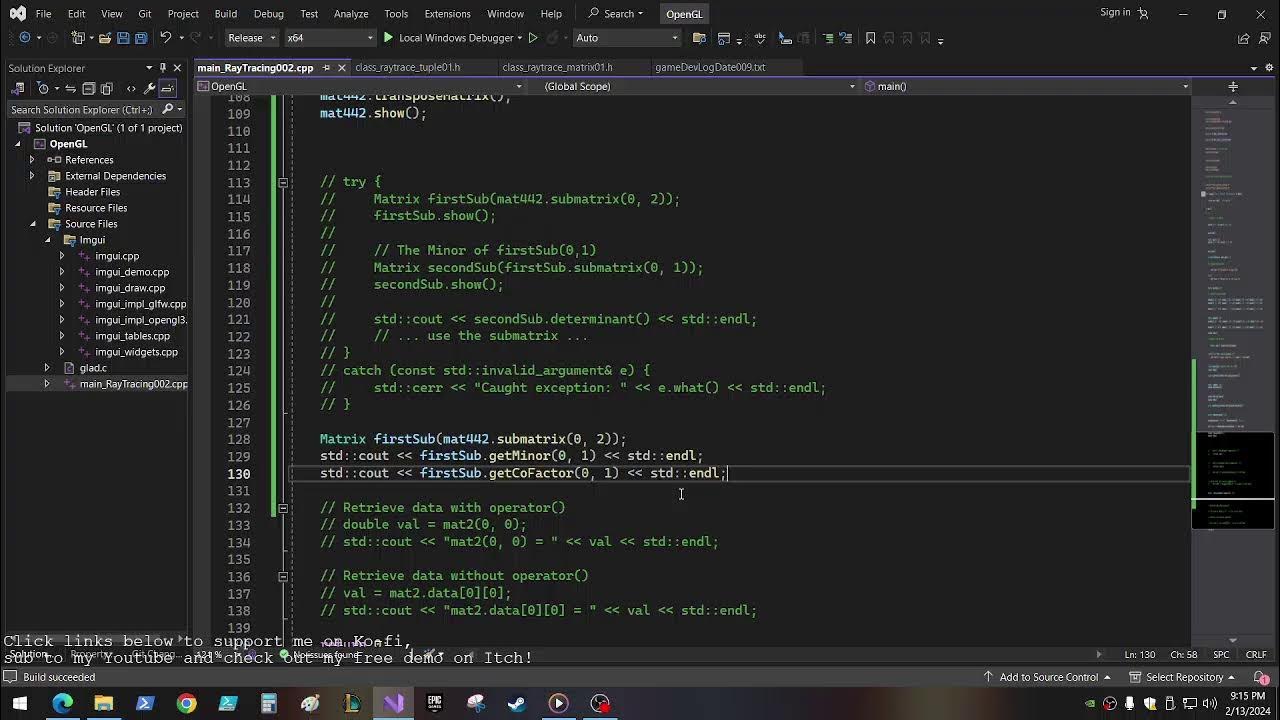 Ray Tracer Challenge | Space Trader - GUI fix | C++ OpenGL | Solo Indie Game Dev - YouTube