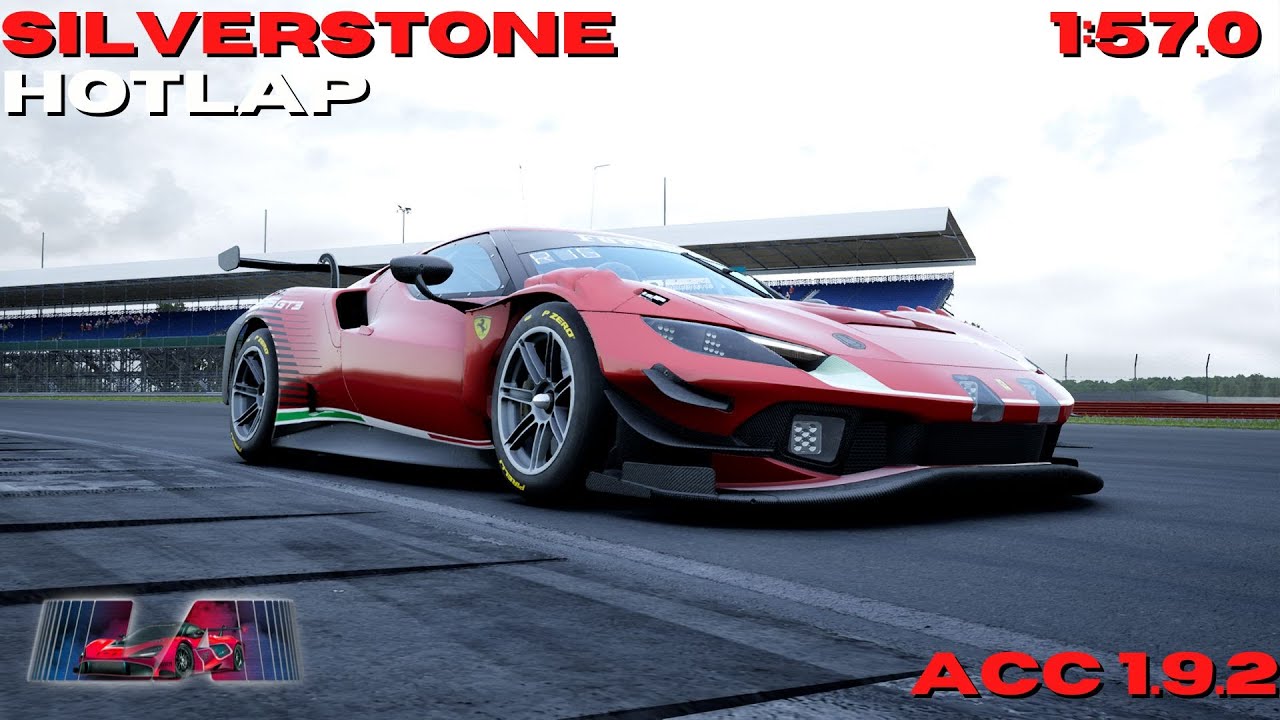 Ferrari 296 GT3 Hotlap + Setup @ Silverstone (1:57.070) Assetto Corsa ...