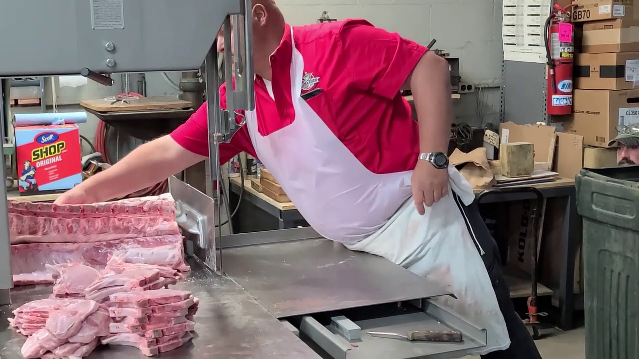 Cutting Display - Pork - Biro Saw Model 55 - YouTube