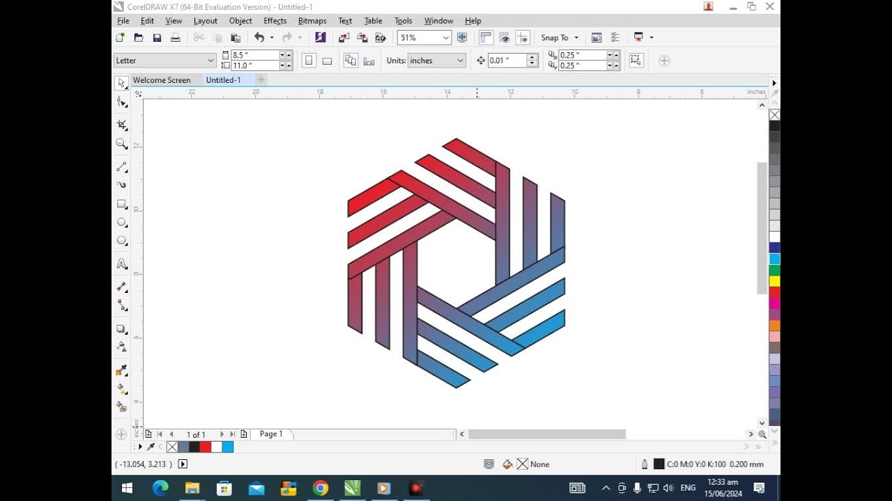 logo Design in Corel Draw. Corel Draw Tutorial. #logo #logodesigner # ...