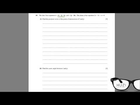 A2 Level Math: Feb/March/18/32 - 10. Vectors - YouTube