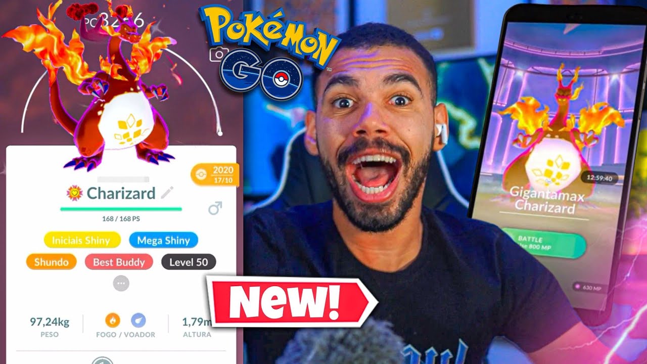 🚨OFICIAL!!🚨 GIGANTAMAX *CHARIZARD^ CHEGA AO POKÉMON GO!! #pokemongo ...