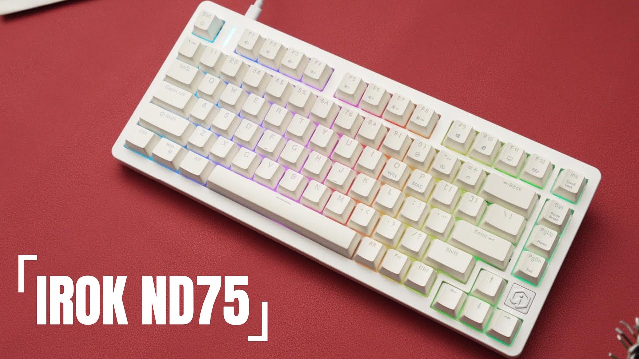 IROK ND75 Keyboard with Magnetic Switch, Up to 8000Hz Polling Rate ...