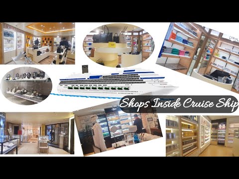 Shops Inside cruise ship || Shopping centre inside cruise - YouTube