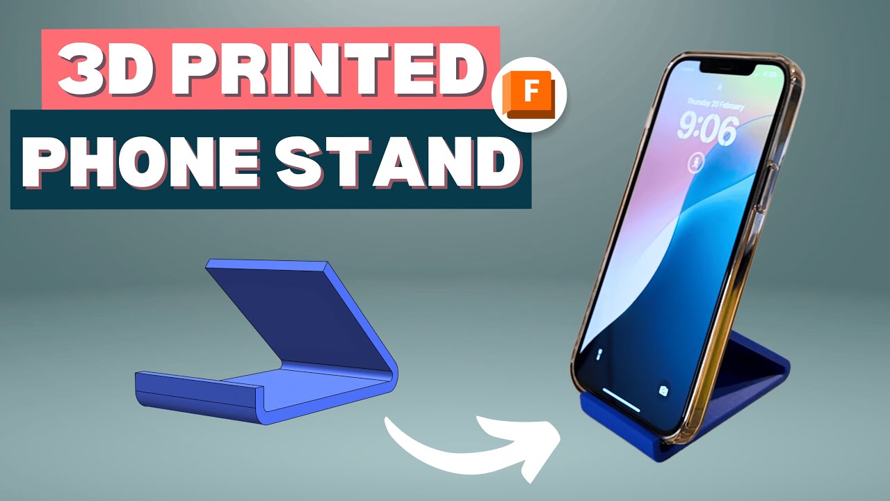 Design & 3D Print a Phone Stand (easy beginner tutorial) | Fusion - YouTube