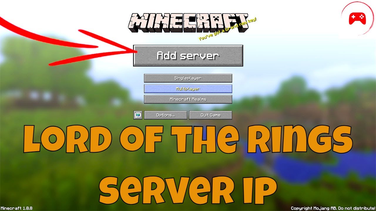 Minecraft Lord of the Rings Server IP Address - YouTube