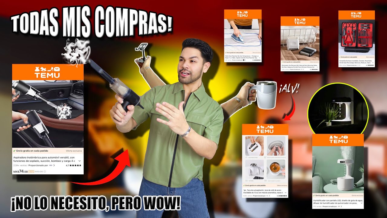 MIS COMPRAS EN TEMU | Cosas INÚTILES e INNECESARIAS… ¡Pero que ...