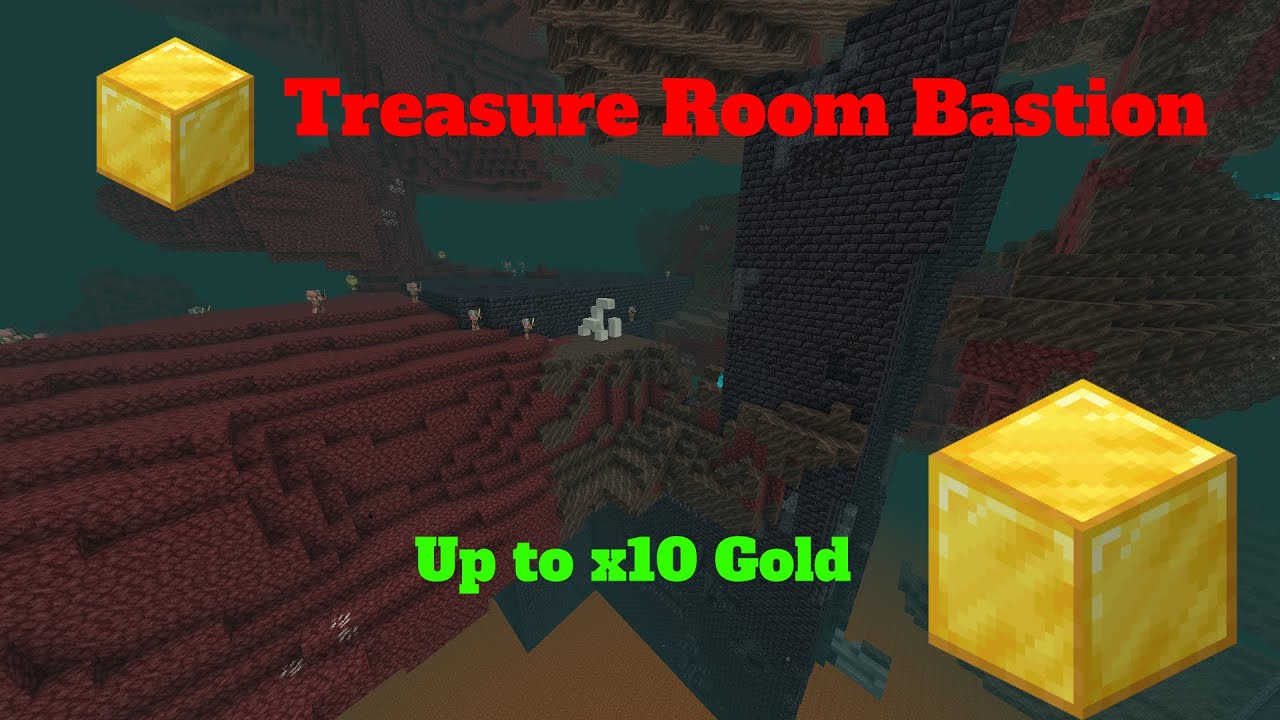 Where to Find Gold in a Treasure Room Bastion | Minecraft Speedrunning ...