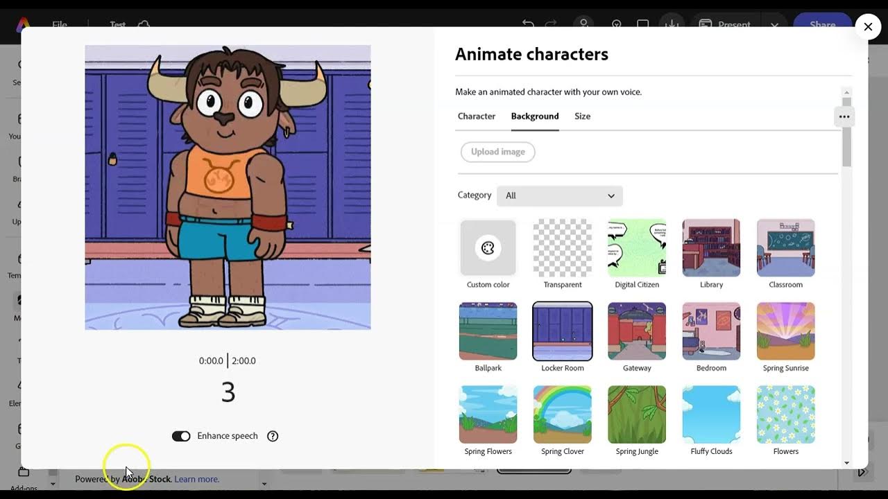 Adding an Animated Character in Adobe Express - YouTube