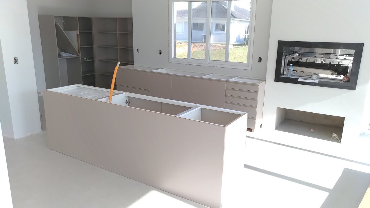 Cozinha litoral, MDF Metalic Suede, puxadores exclusivos pintados ...