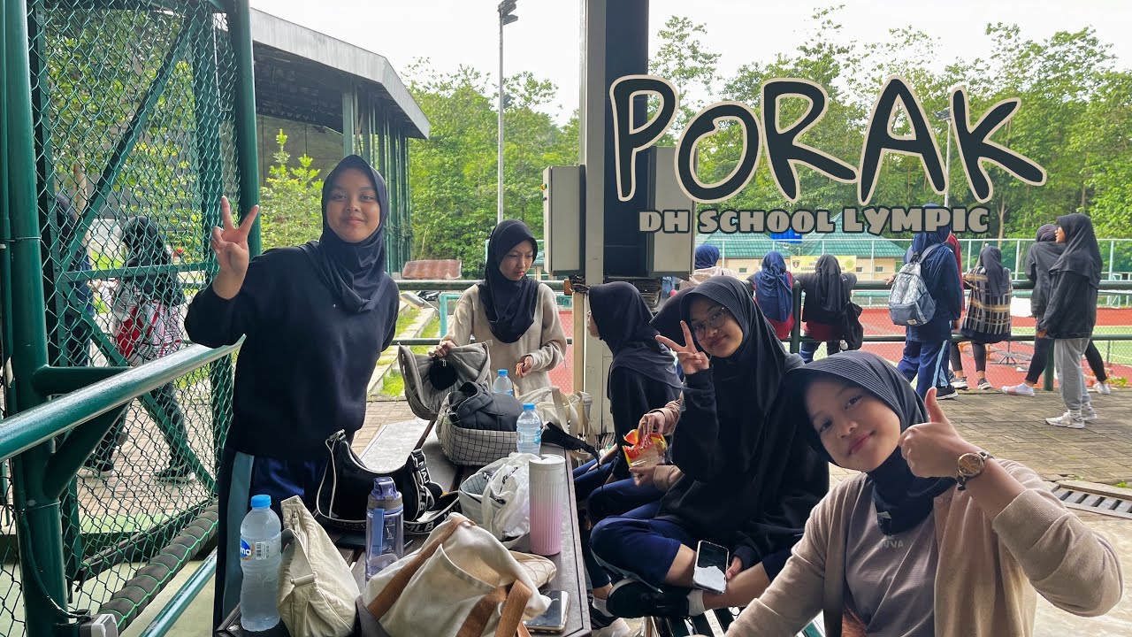 RANDOM VLOG #2 | porak sekolah 3 hari banyak lomba🏀🏐🏸porak terakhir ...