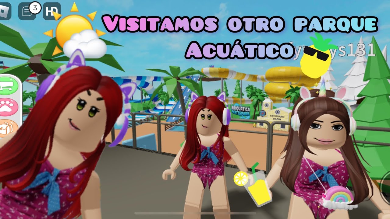 Visitamos otro parque acuático ⛅️| Briquatica waterpark de Roblox - YouTube