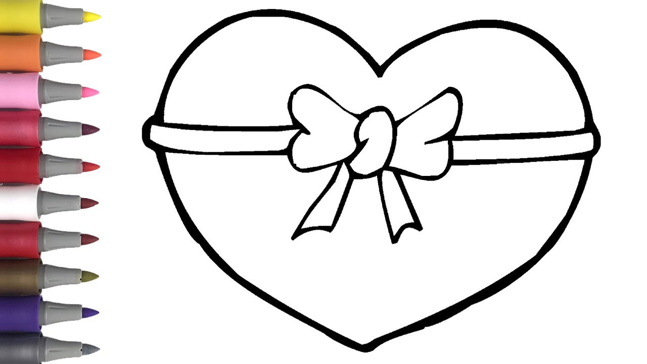 Cómo dibujar corazones para niños | Bolalar uchun yurak chizish ...