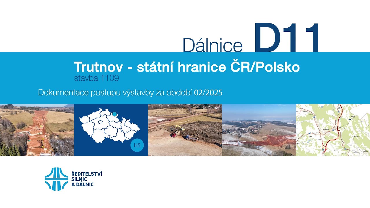 D11 1109 Trutnov – státní hranice ČR/Polsko (dokumentace stavby 02/2025 ...