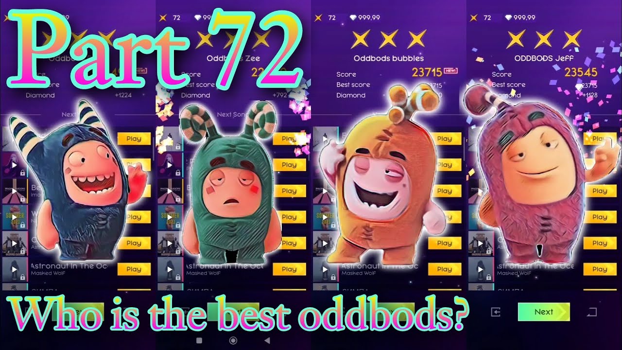 Pogo 🆚 Zee 🆚 Bubbles 🆚 Jeff 🎶 Who is the Best Oddbods? #72 - YouTube