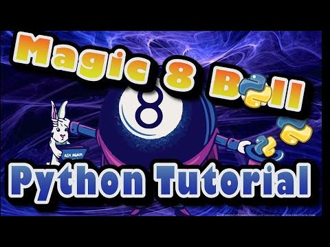 Magic 8 ball Program Python Tutorial - YouTube
