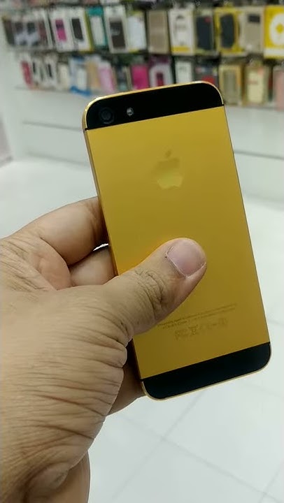 iPhone 5 gold color - YouTube