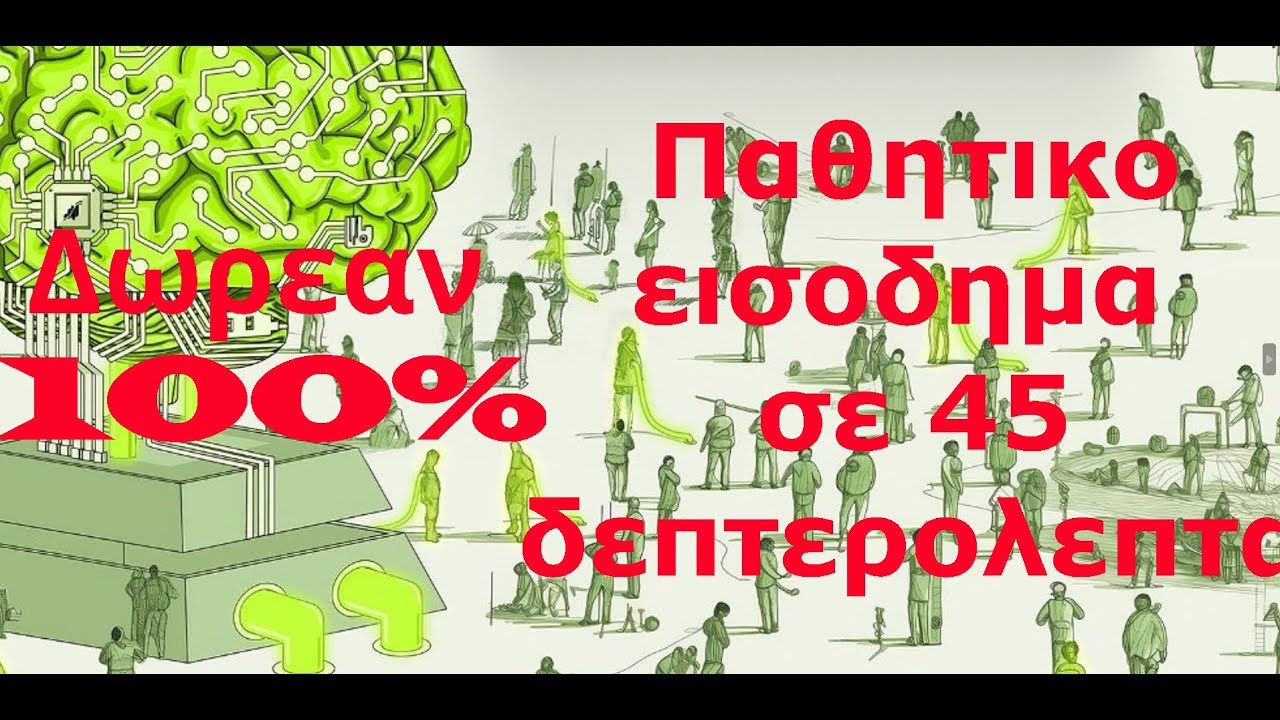 Σε 45 Δεπτερολεπτα παθητικο ειδοδημα 100% ΔΩΡΕΑΝ - YouTube