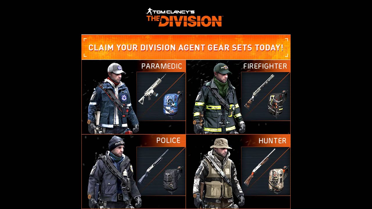 The Division Gear Sets - YouTube