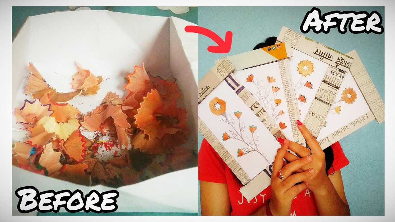 How to make flowers from pencil dust??/easy steps - YouTube