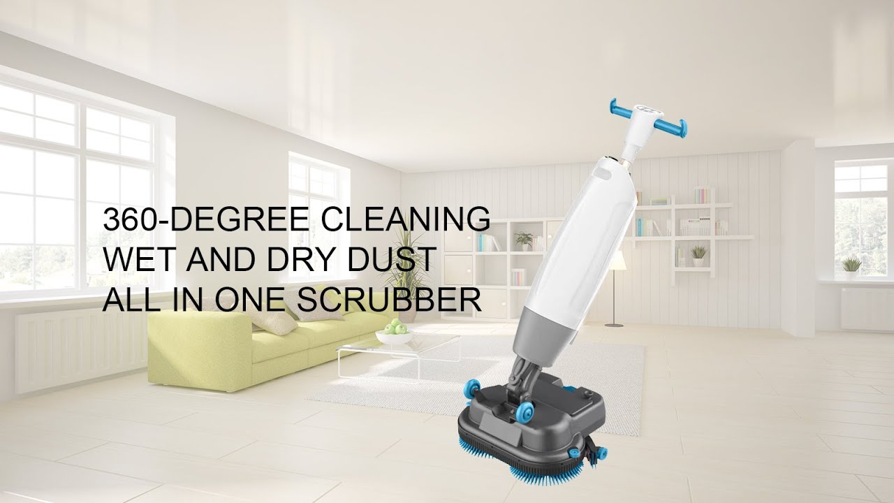Electric Floor Cleaning Automatic Scrubber New Cordless Rechargeable ...