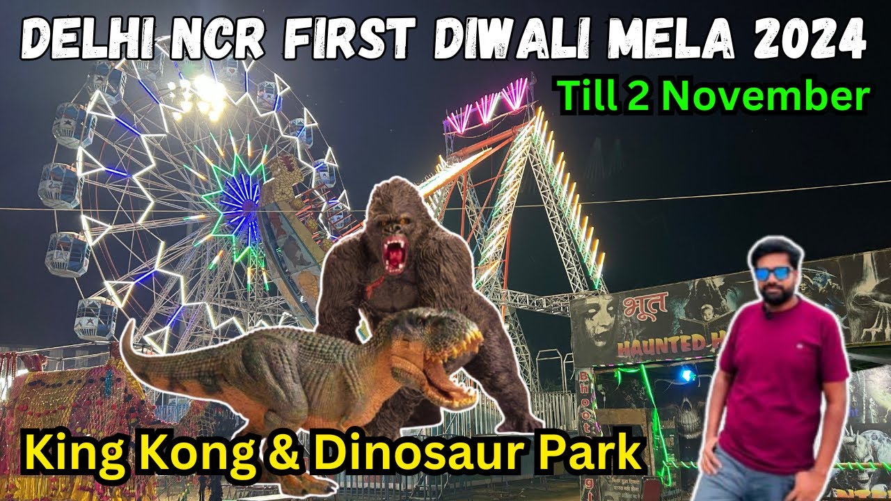 Diwali Mela in Delhi NCR / Gurgaon Carnival Diwali Mela / Dinosaur Park ...