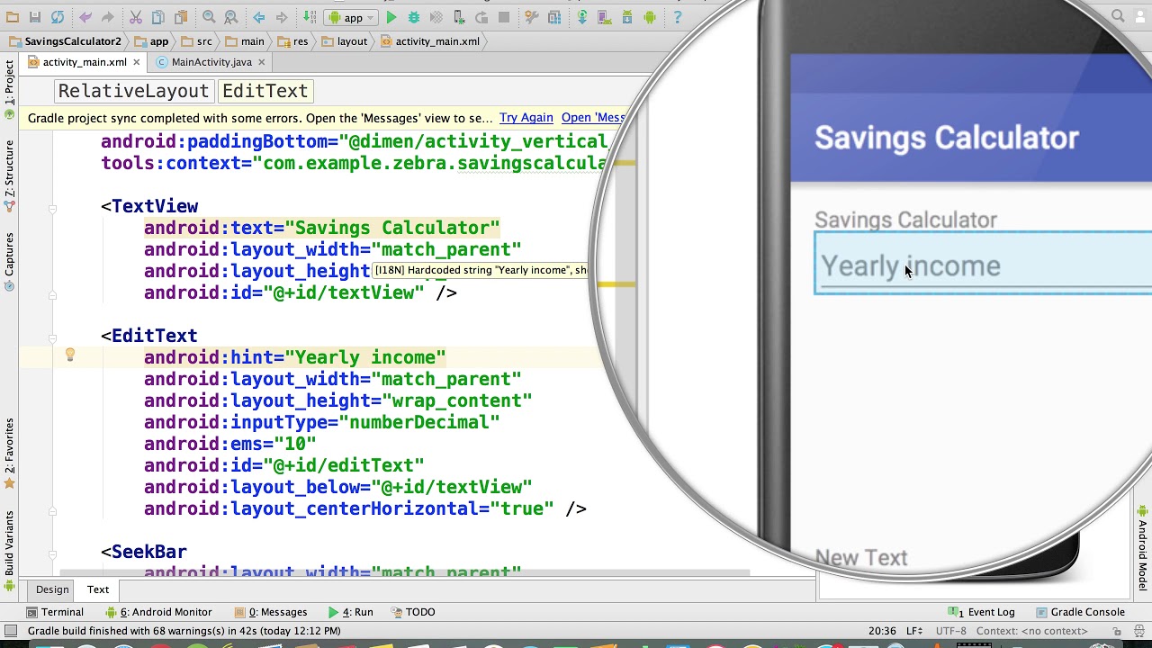 Java Change Text On Screen Savings Calculator Project YouTube Java Change Text On Screen Savings Calculator Project YouTube
