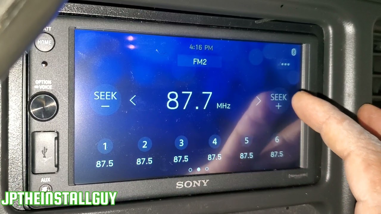 Sony xav ax1000 radio review - YouTube