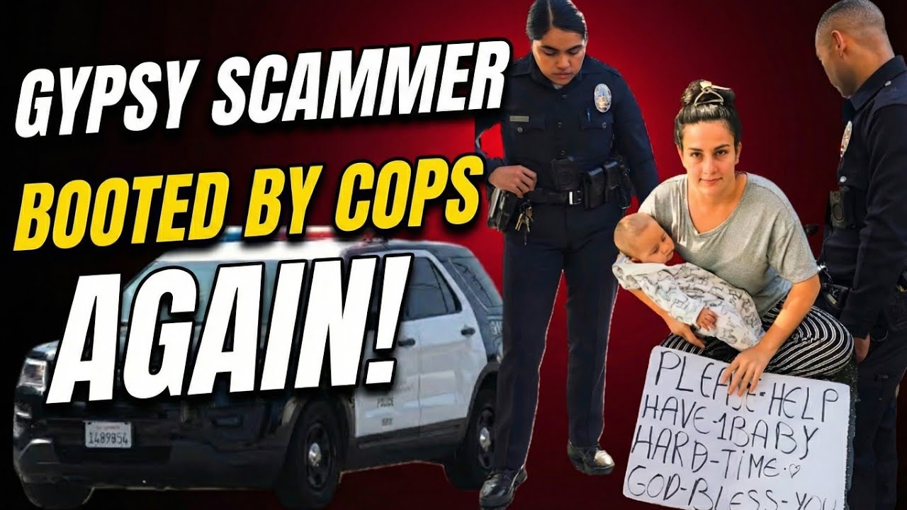 Gypsy Scammer Mom With Baby Kicked Off Hollywood Walk Of Fame By Cops 🚔 ...