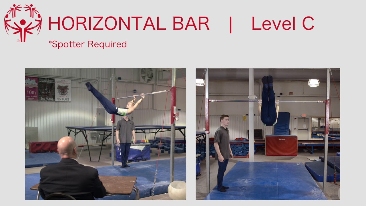 Male Level C Horizontal Bar - YouTube