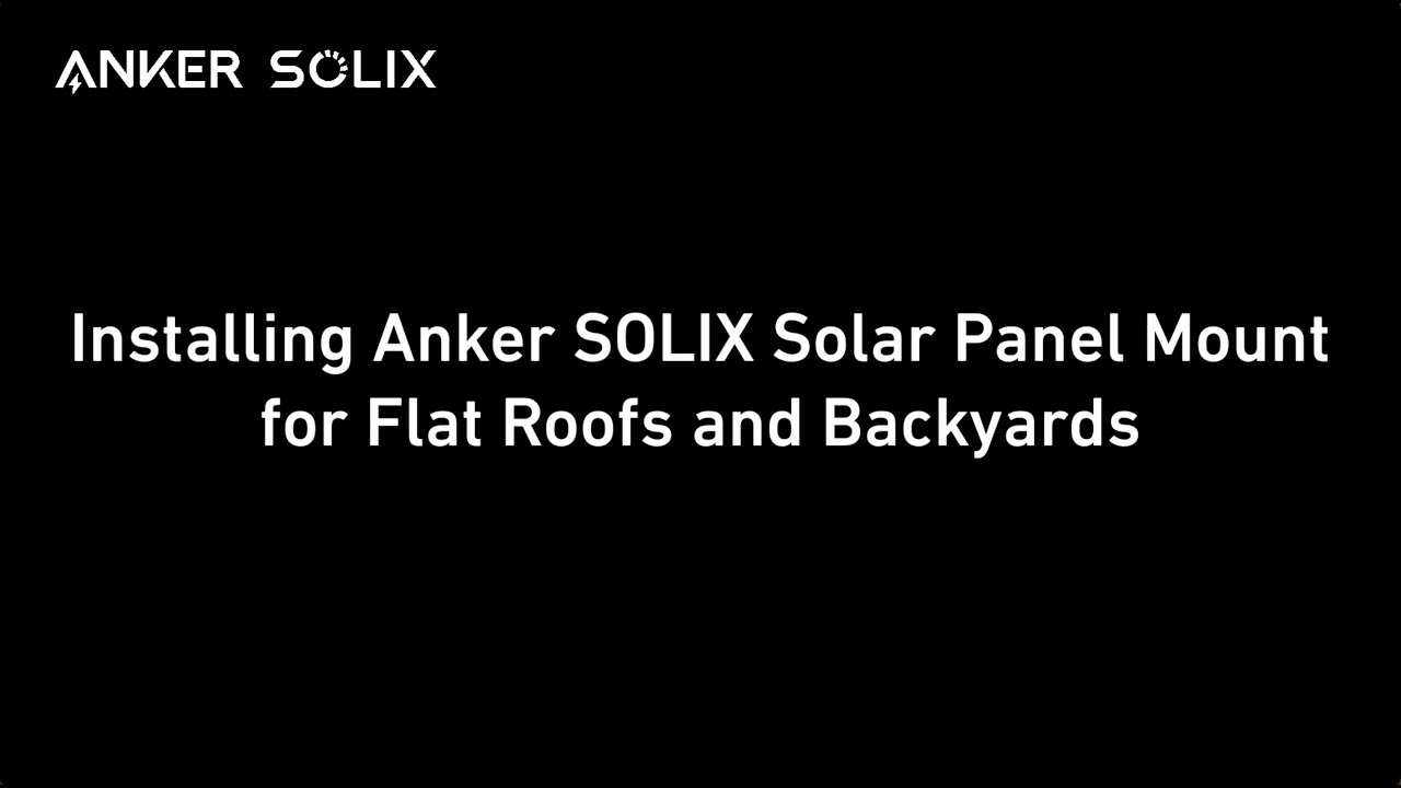 Installing Anker SOLIX Solar Panel Mount - YouTube