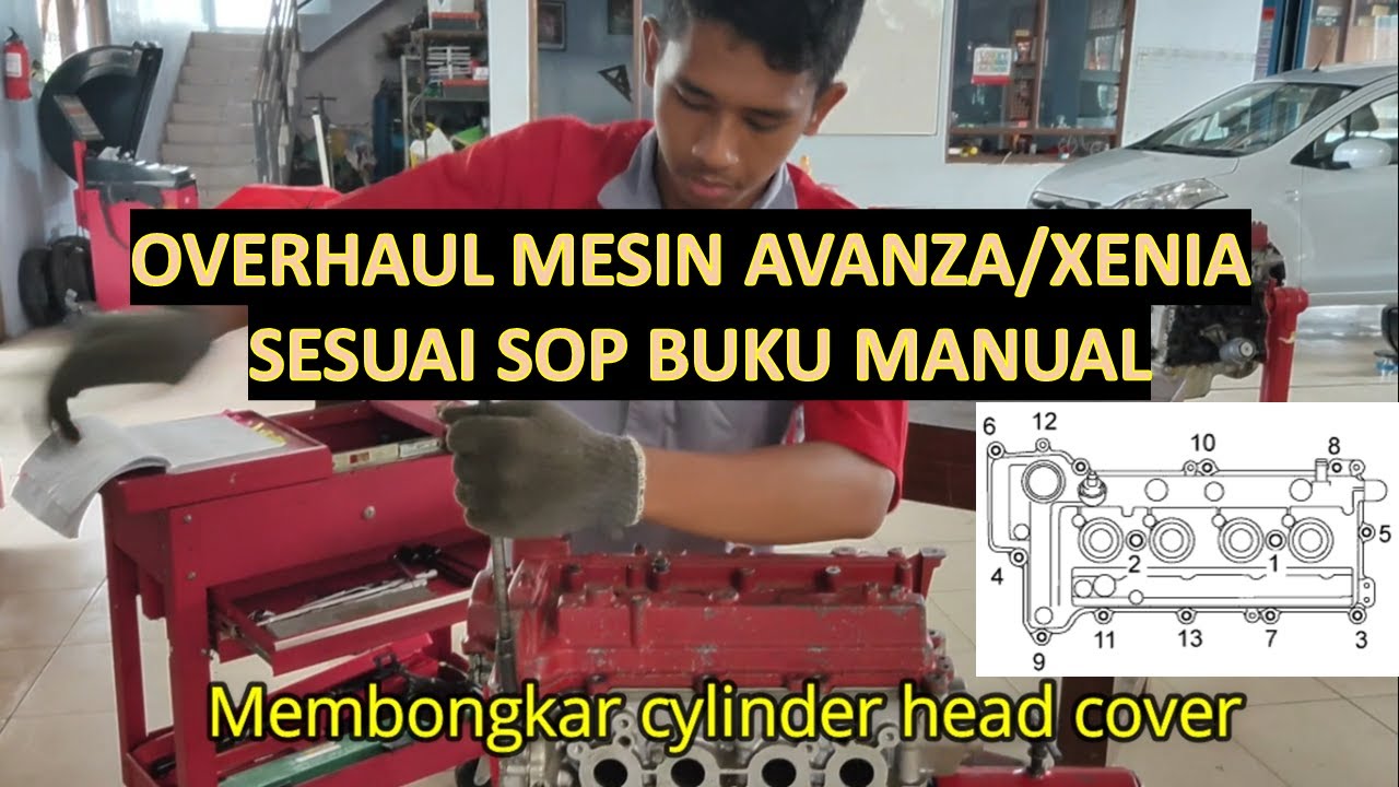OVERHAUL MESIN AVANZA/XENIA K3-VE BAGIAN 1 || PEMBONGKARAN KOMPONEN ...