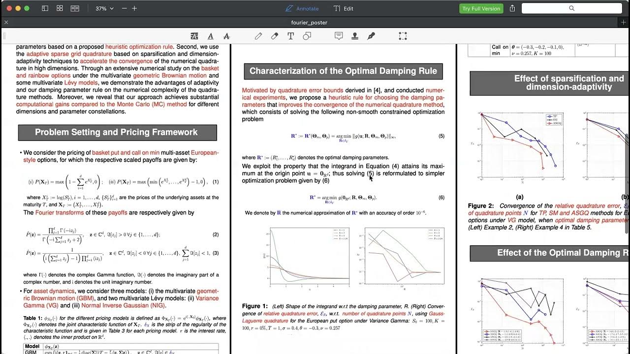 Michael Samet, Optimal Damping with Hierarchical Adaptive Quadrature for Efficient Fourier ...