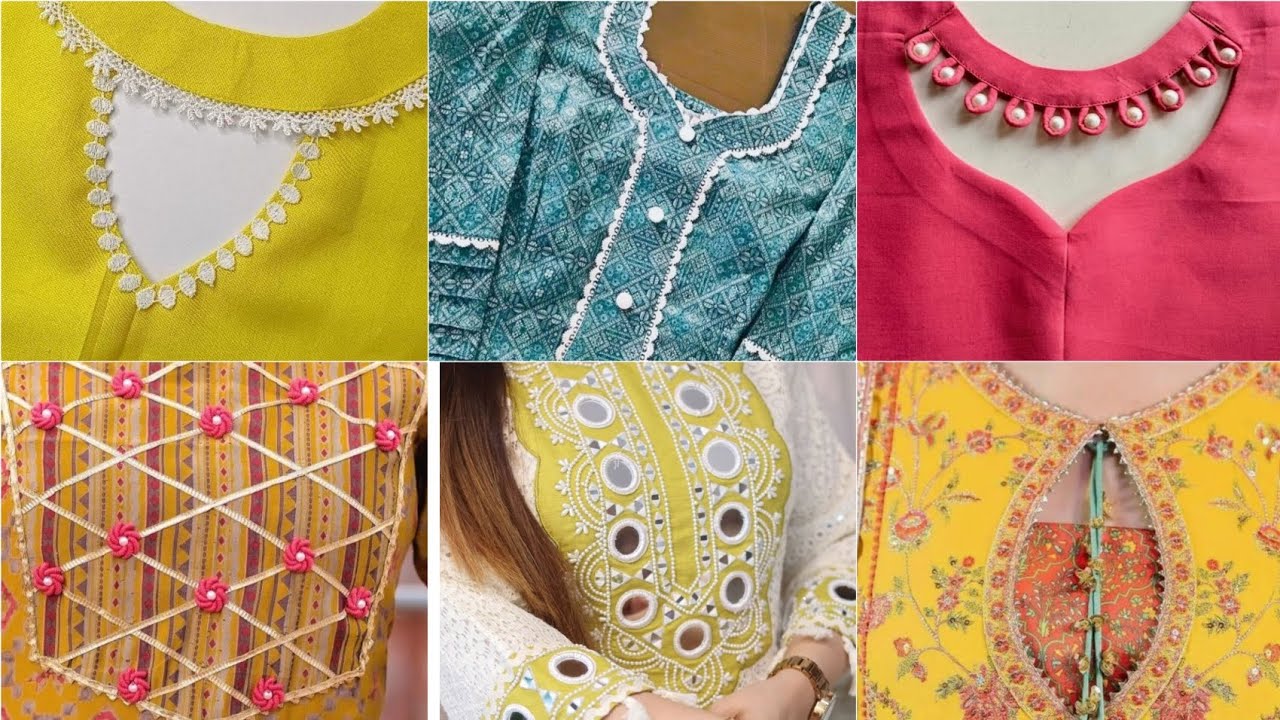Stylish Neck Design Ideas | Creative Neck stitching dress design - YouTube