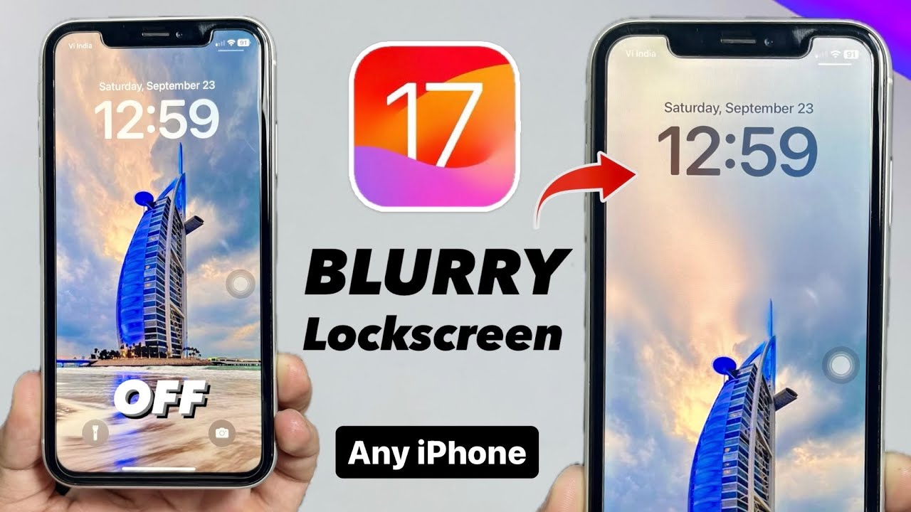 iOS 17 New Lockscreen Feature - iOS 17 New Blurry Lockscreen Effect - Enable Now - YouTube