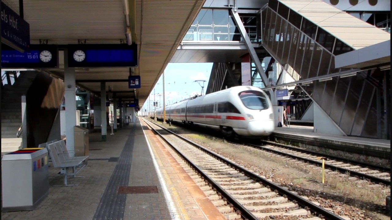 Trains passing through Wels Hbf (ICE 90, RJX 66/866, RJX 69/898) - YouTube