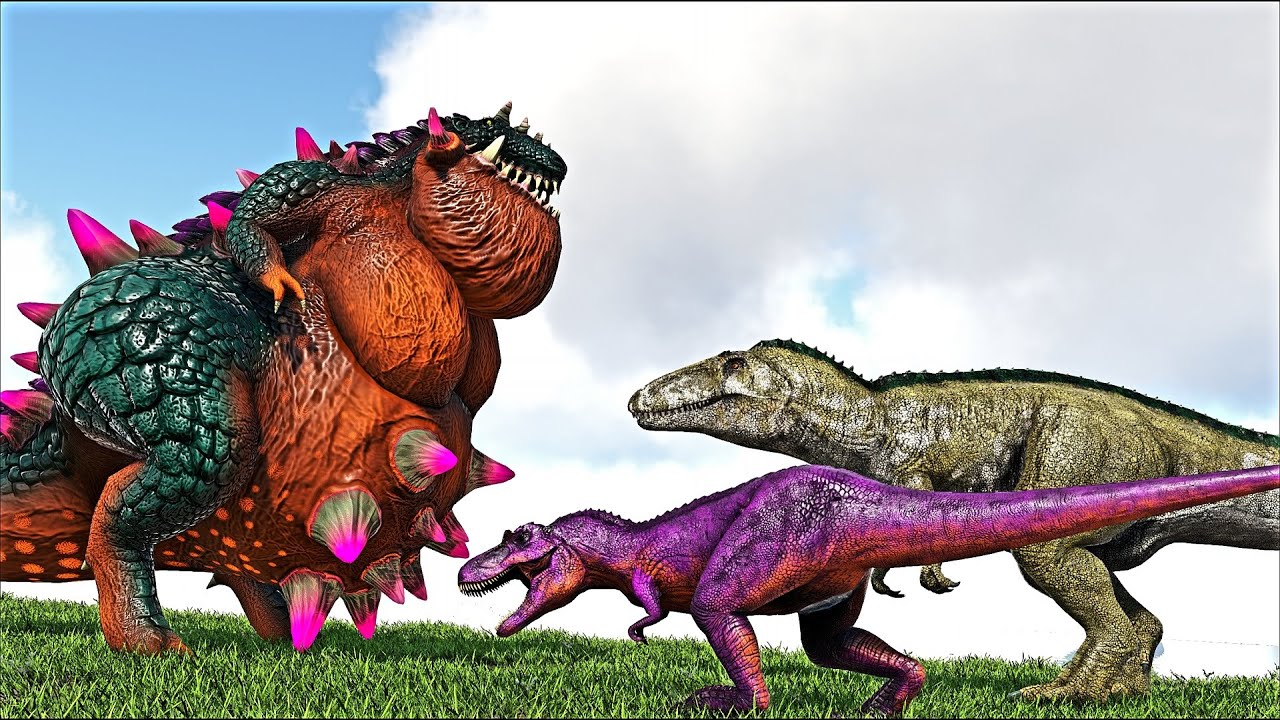 FAT-GODZILLA ABERRANT SUMOSAURUS VS ALBERTOSAURUS & ACROCANTHOSAURUS JP ...
