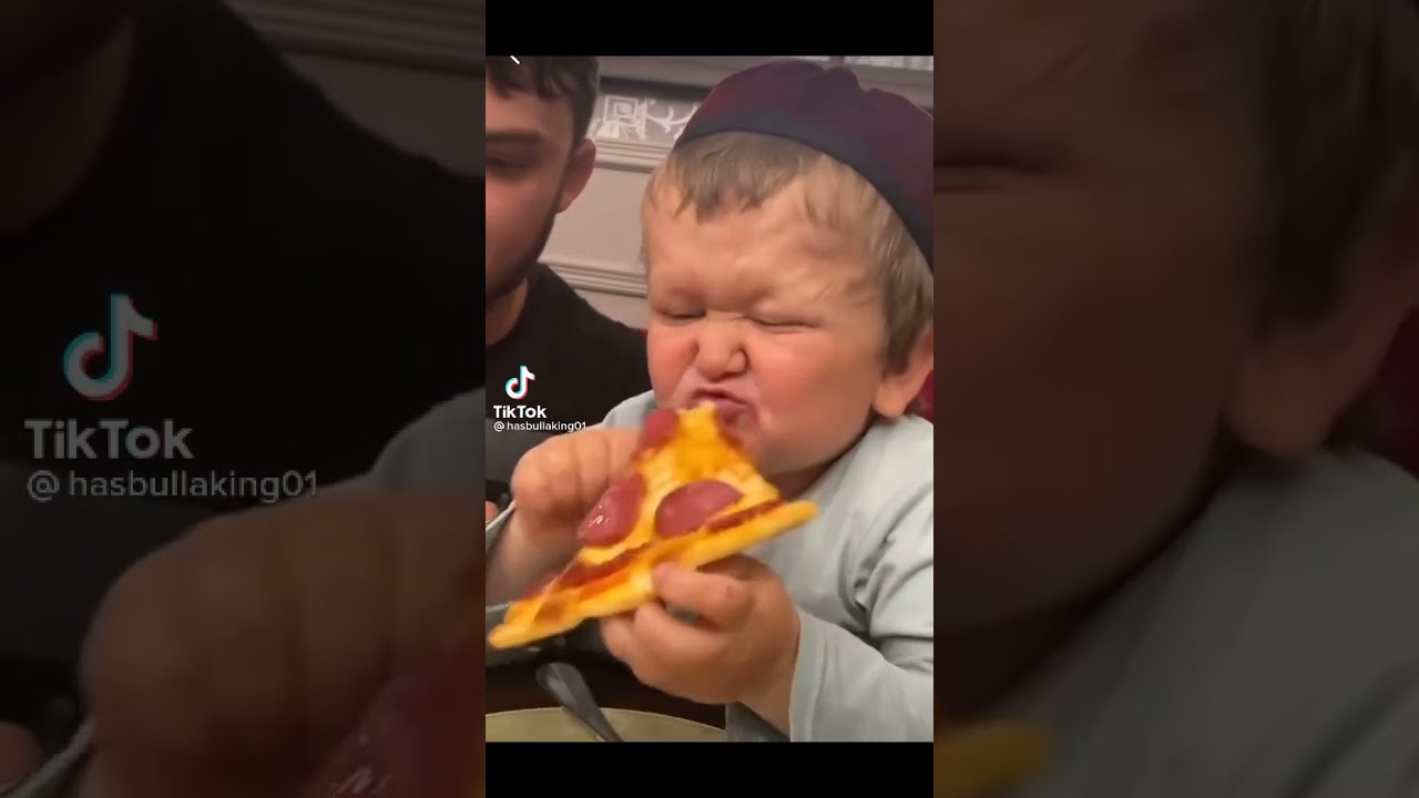 Hasbulla eating Pizza - YouTube