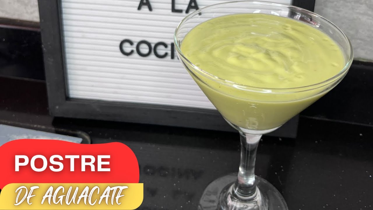 Cómo preparar POSTRE DE AGUACATE / delicioso postre de aguacate - YouTube