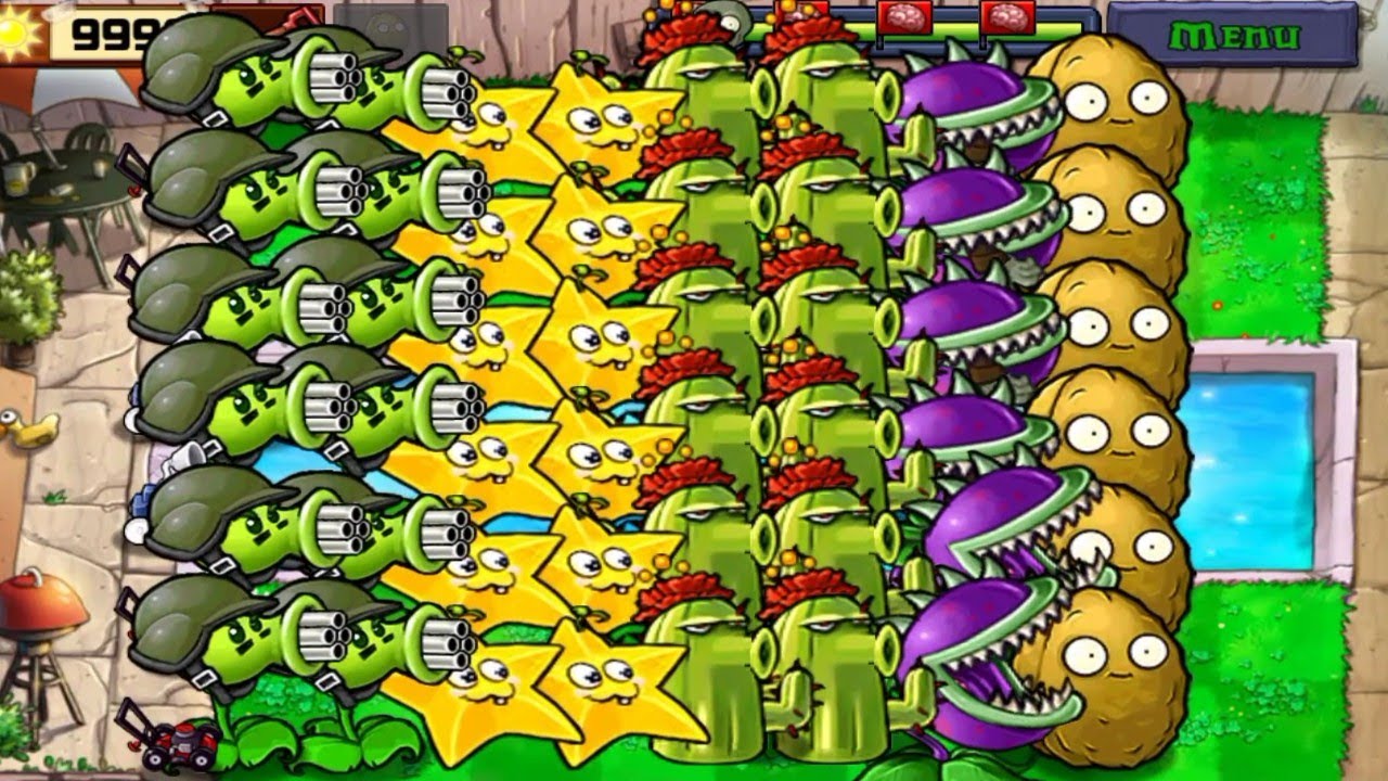 Pvz Hack | Giant plants vs All Zombies Gameplay [ 1080p ] - YouTube