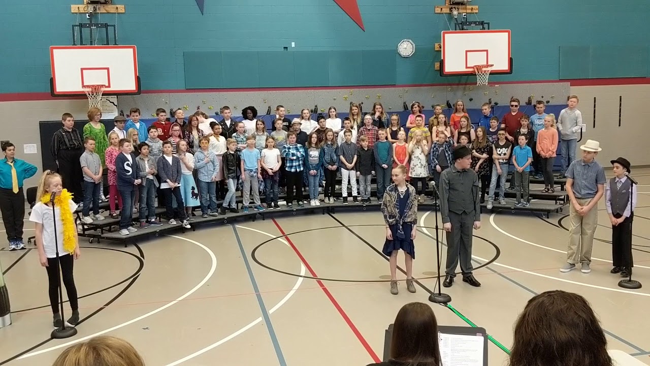 2018 5th grade Musical (Jukebox Time Machine) pt2 - YouTube
