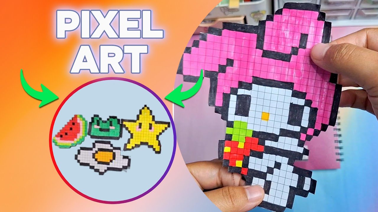 My Melody Pixel Art - Coloring My Melody ♥ Arches Family - YouTube