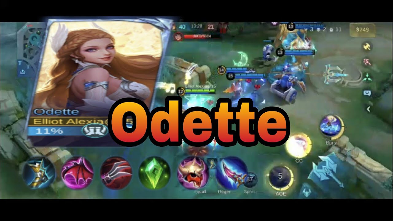 Learn to play with skill hero Odette / mobile legends - YouTube