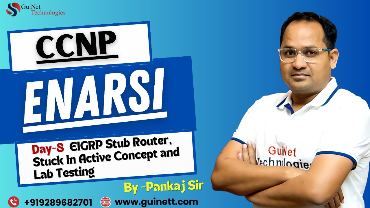 CCNP ENARSI Lecture 8 | EIGRP Stub Router & Stuck-in-Active (SIA ...