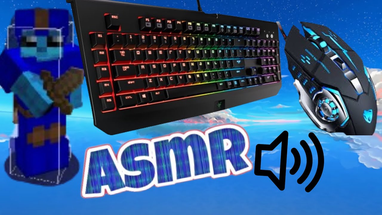 minecraft keyboard and mouse asmr+new mouse 💀☠️ 70fps - YouTube