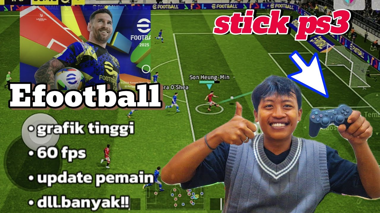 Testing eFootball with a PS3 Controller - YouTube