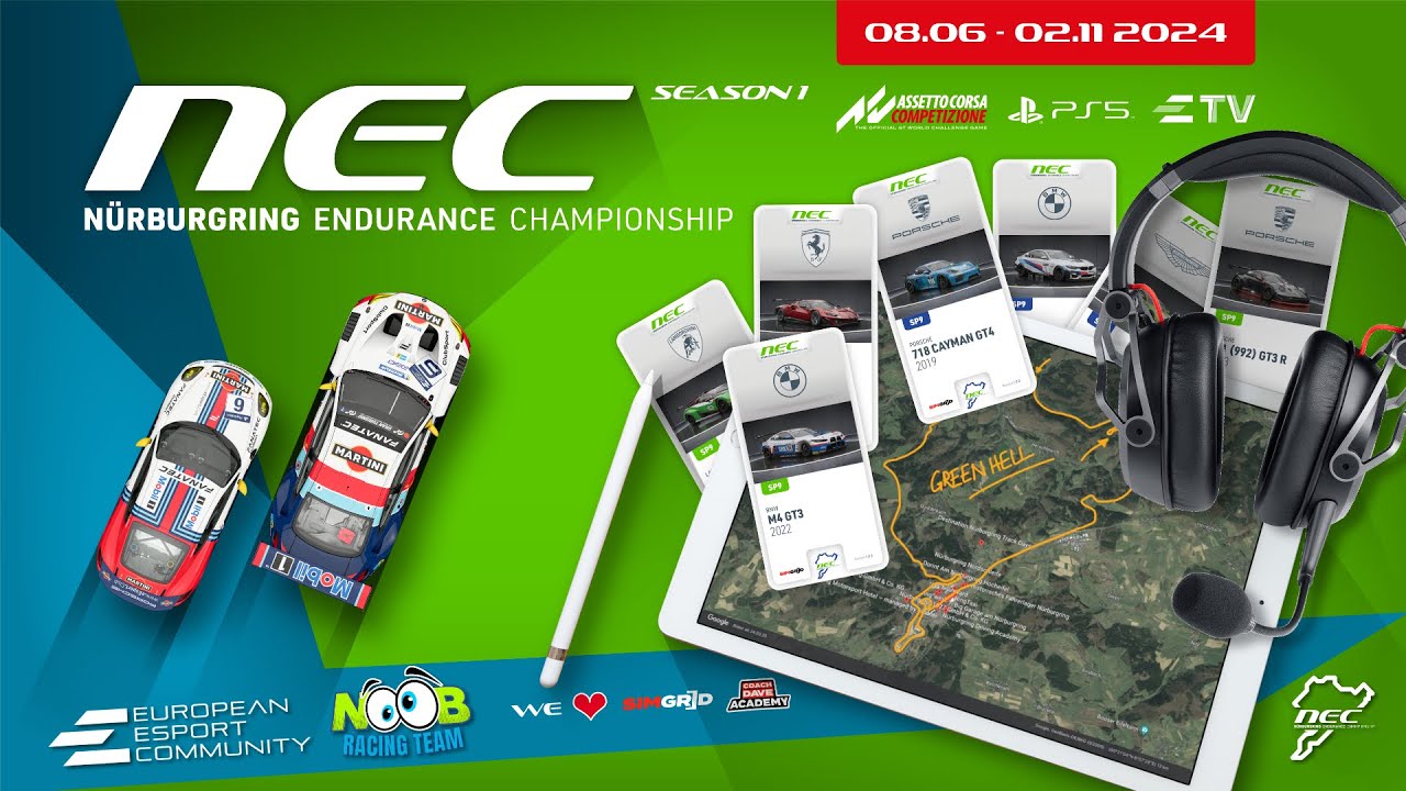 🔴 LIVE // Assetto Corsa Competizione // by EeSC and NRT // NEC // Pre ...