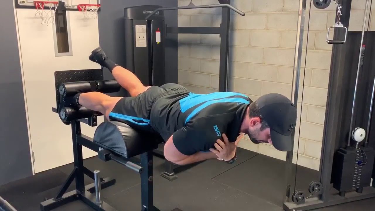 Isometric Single Leg Back Extension - YouTube
