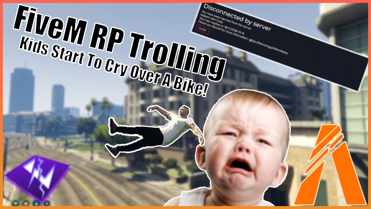 FiveM Trolling - Kids Start To Cry Over A Bike! - YouTube